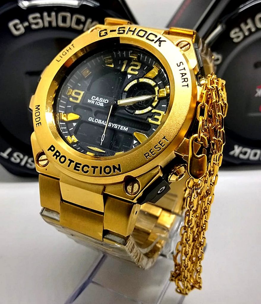 Lançamento G-Shock Protection Banhado 100% Funcional + Corrente GRÁTIS ...