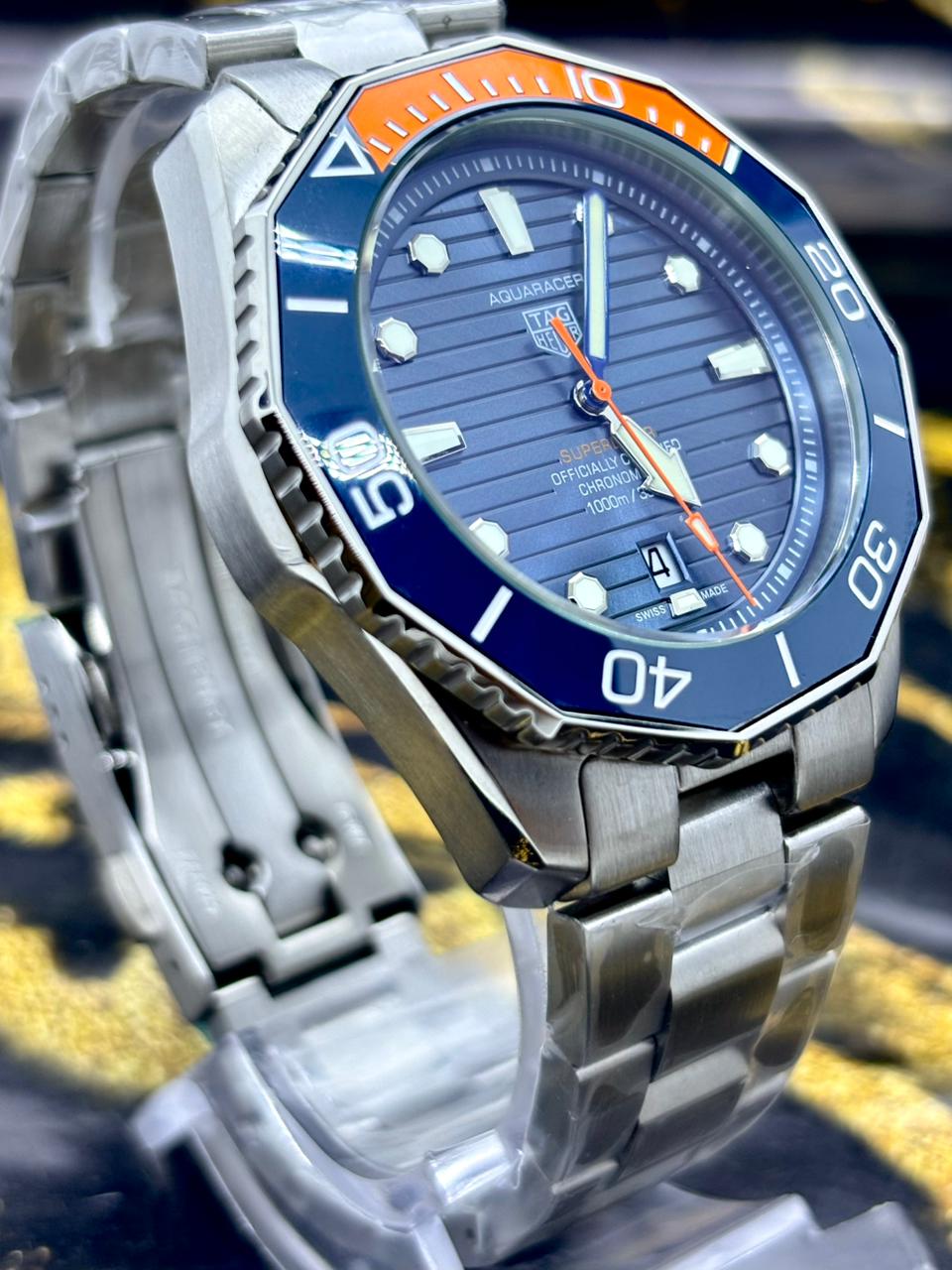 🎁 MEGA PROMOÇÃO Relógio Tag Aquaracer Mostrador Azul AUTOMÁTICO PREMIUM ...