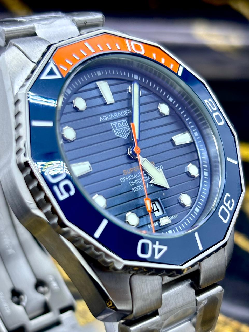 🎁 MEGA PROMOÇÃO Relógio Tag Aquaracer Mostrador Azul AUTOMÁTICO PREMIUM ...