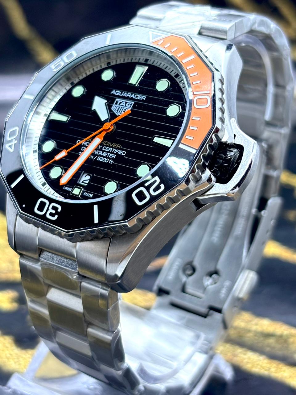 🎁 MEGA PROMOÇÃO Relógio Tag Aquaracer Mostrador Preto AUTOMÁTICO ...