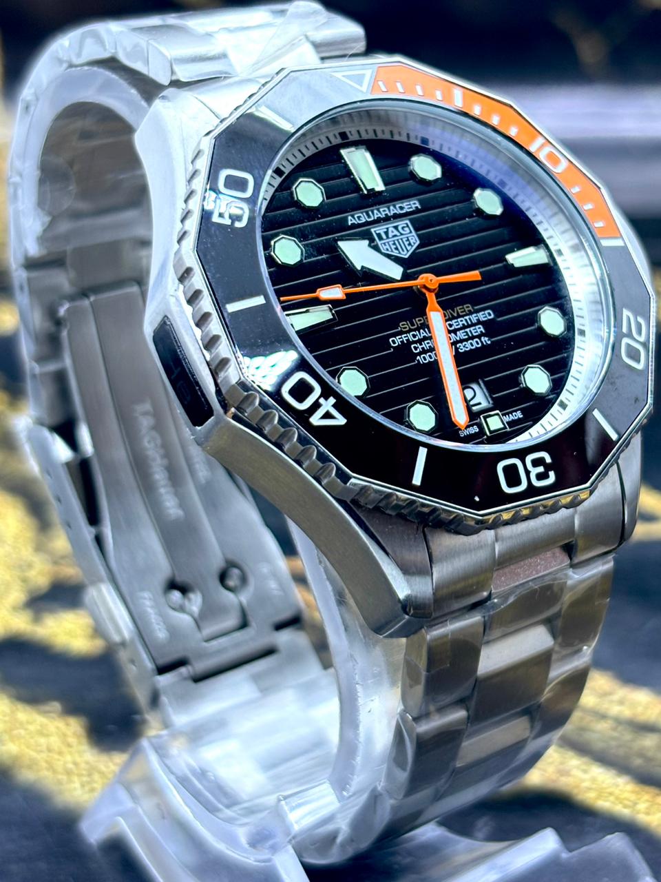 🎁 MEGA PROMOÇÃO Relógio Tag Aquaracer Mostrador Preto AUTOMÁTICO ...