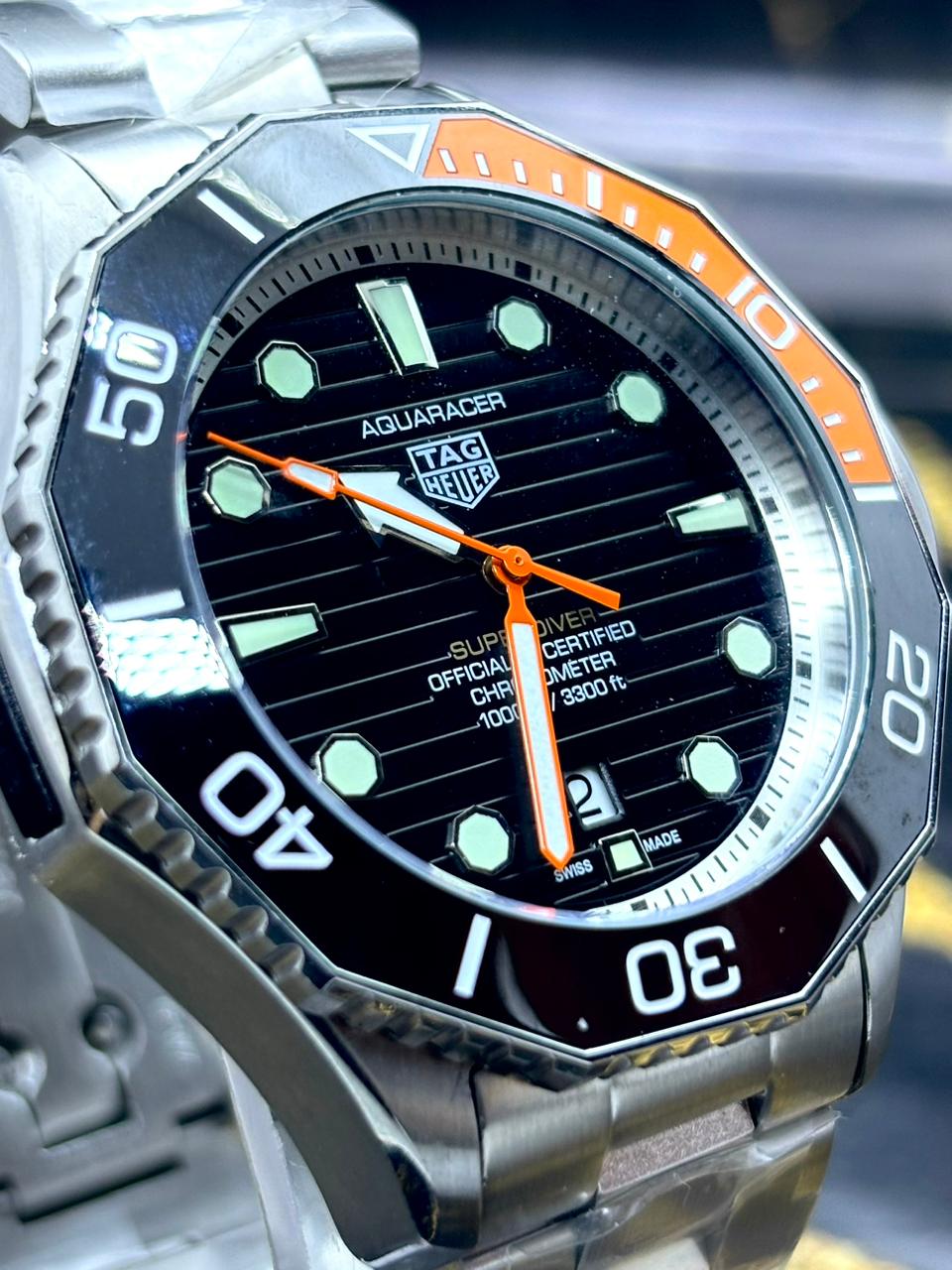 🎁 MEGA PROMOÇÃO Relógio Tag Aquaracer Mostrador Preto AUTOMÁTICO ...